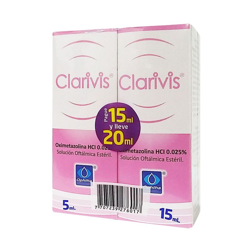 PREPACK CLARIVIS SOLUCION OFTALMICA 0.025% FRASCO GOTERO X 2 UNDS - Fa ...