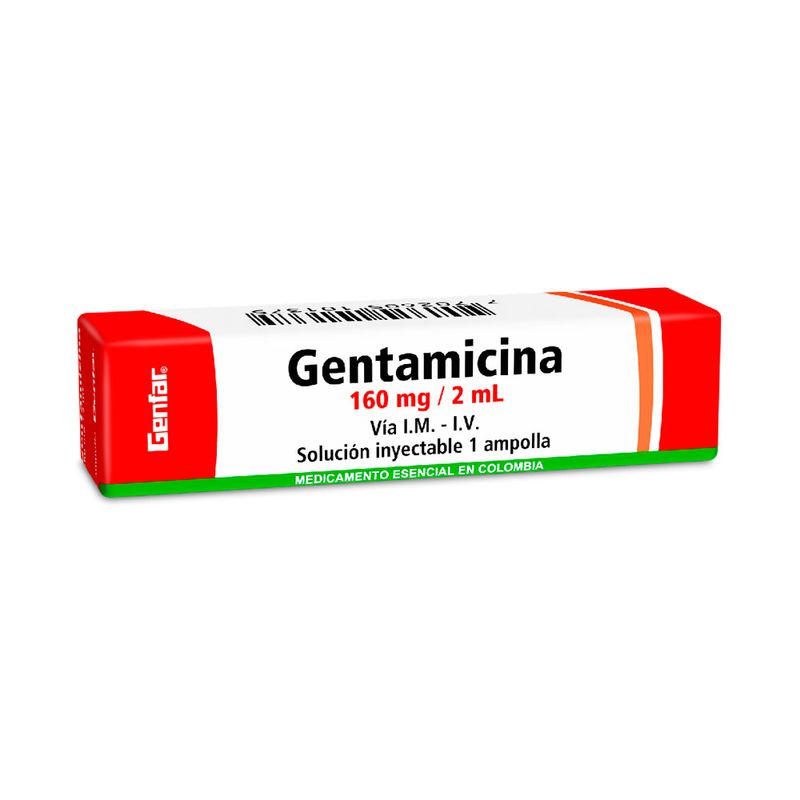 GENTAMICINA GENFAR AMPOLLA 160 MG CAJA X 1 UND - Farmacia Pasteur - Medicamentos y cuidado ...