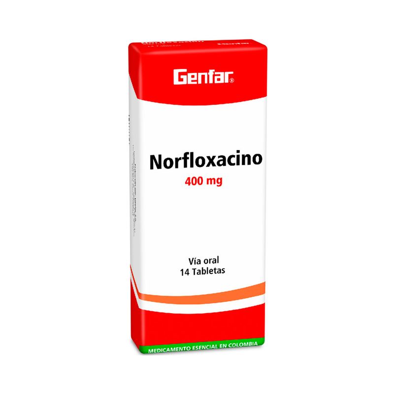 NORFLOXACINO GENFAR TABLETAS 400 MG - Farmacia Pasteur - Medicamentos y ...