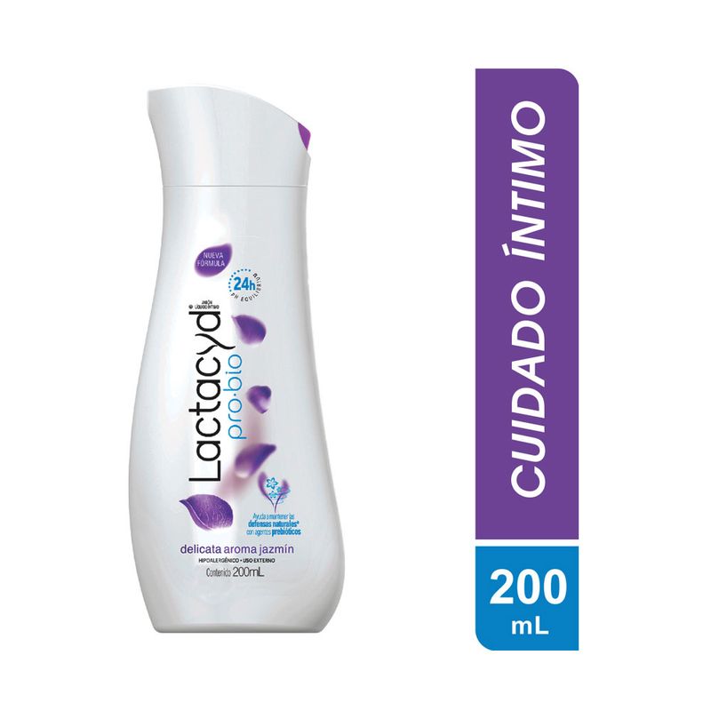 JABON INTIMO LACTACYD PRO-BIO DELICATA FRASCO 200 ML - Farmacia Pasteu ...