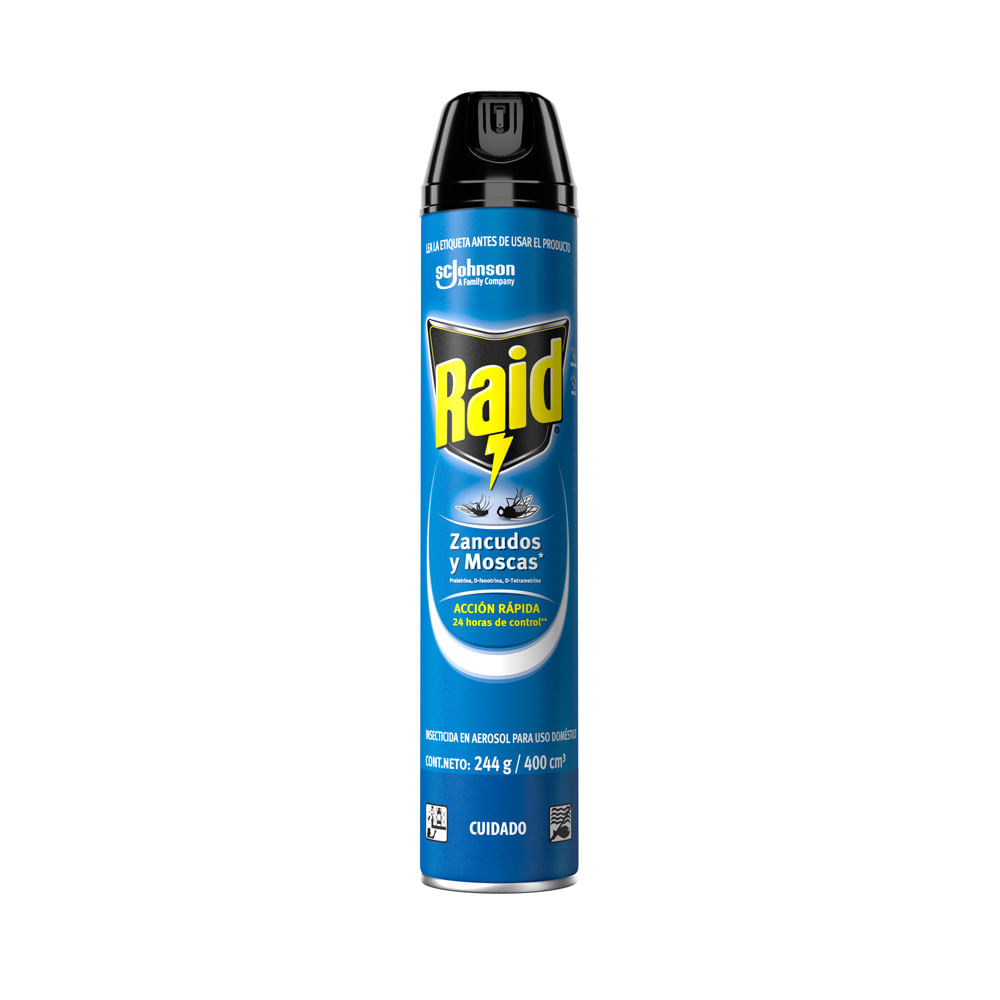 RAID ELIMINA VOLADORES AEROSOL 400 ML - Farmacia Pasteur - Medicamentos ...