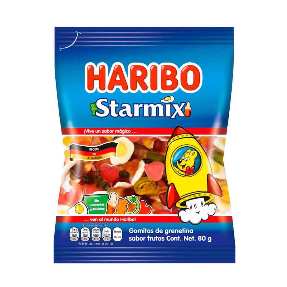 GOMAS HARIBO STARMIX BOLSA 80 G - Farmacia Pasteur - Medicamentos y ...