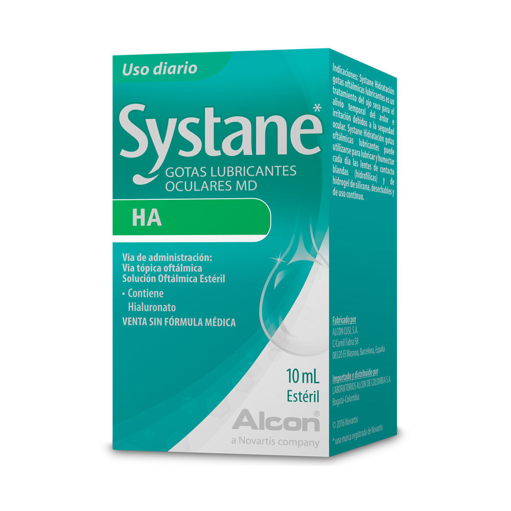 SYSTANE HA GOTAS OFTALMICAS FRASCO 10 ML - Farmacia Pasteur - Farmacias ...