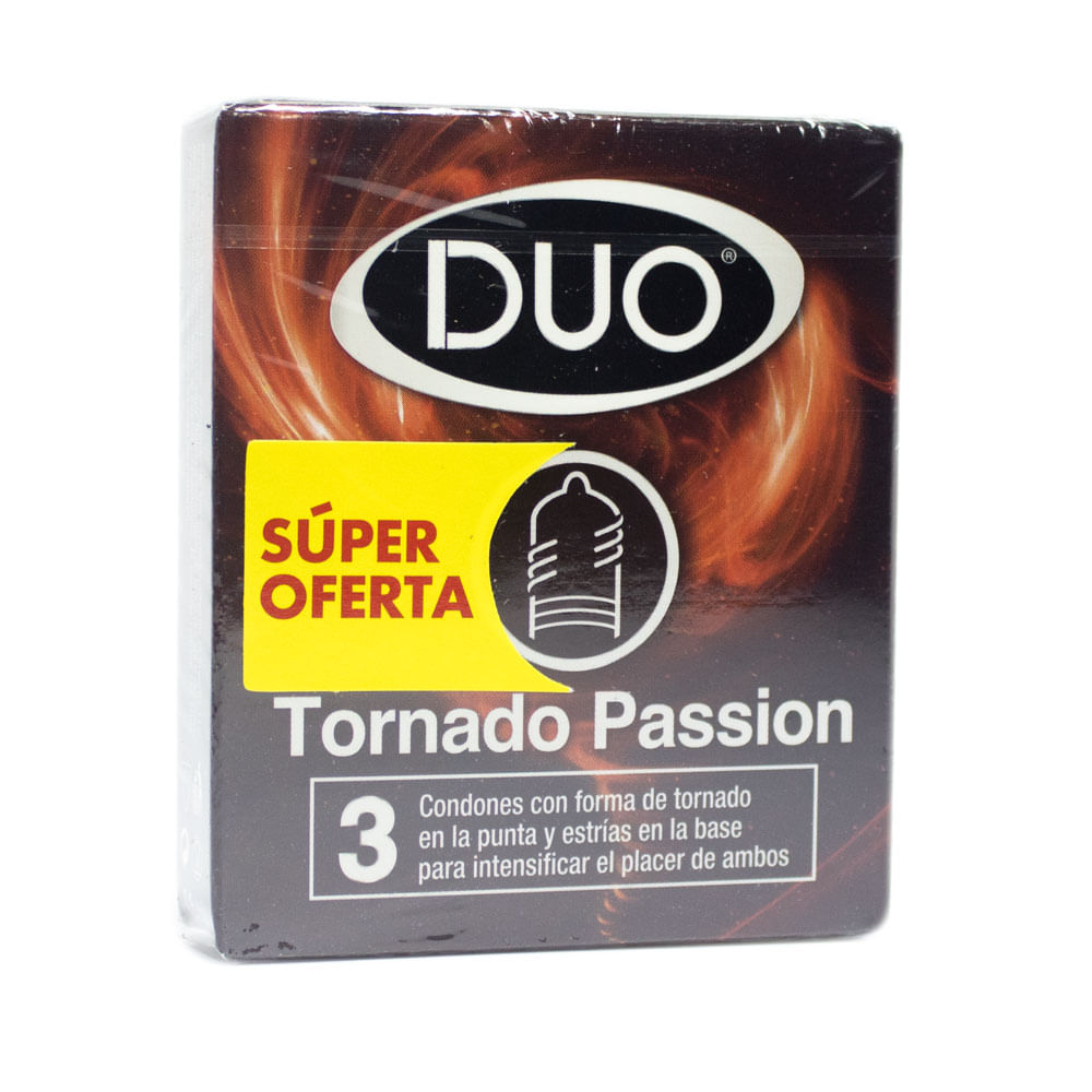 CONDON DUO TORNADO PASION PE PRESERVATIVOS - Farmacia Pasteur ...