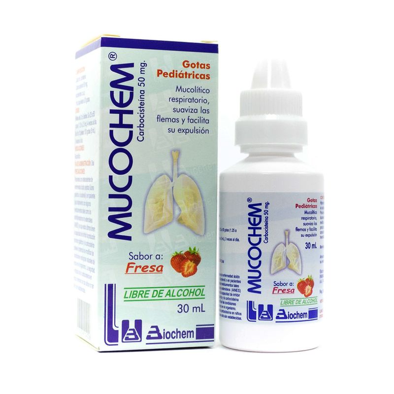 MUCOCHEM PEDIATRICO GOTAS CAJA 30 ML - Farmacia Pasteur - Medicamentos ...