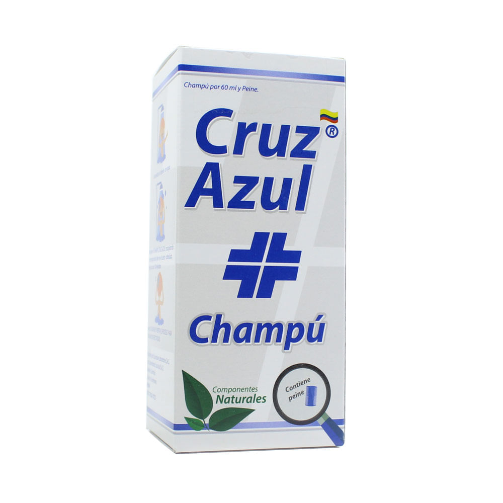 CHAMPU CRUZ AZUL FRASCO 60 ML - Farmacia Pasteur - Farmacias Pasteur
