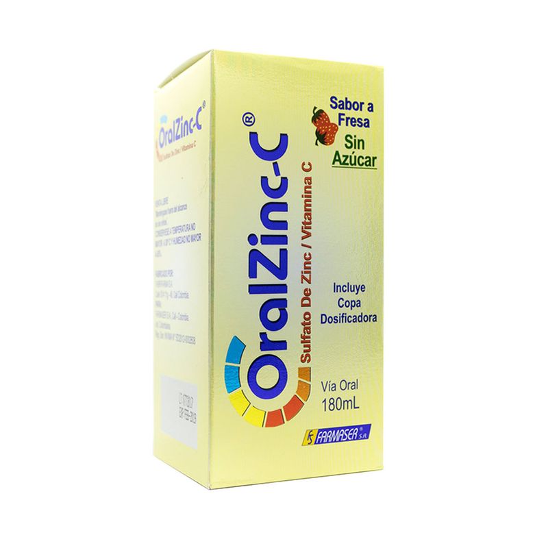ORALZINC-C JARABE FRESA FRASCO 180 ML - Farmacia Pasteur - Medicamentos ...