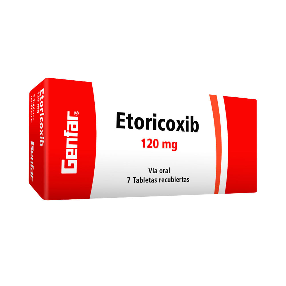 ETORICOXIB GENFAR TABLETAS 120 MG - Farmacia Pasteur - Farmacias Pasteur