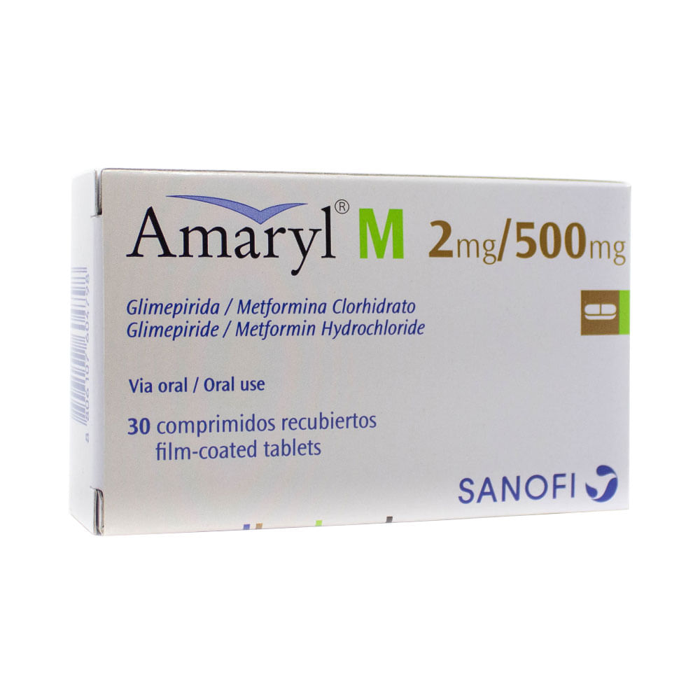 AMARYL M COMPRIMIDOS 2/500 MG - Farmacia Pasteur - Farmacias Pasteur