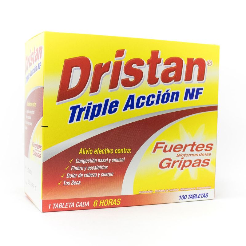 DRISTAN TRIPLE ACCION NF TABLETAS - Farmacia Pasteur - Medicamentos y ...