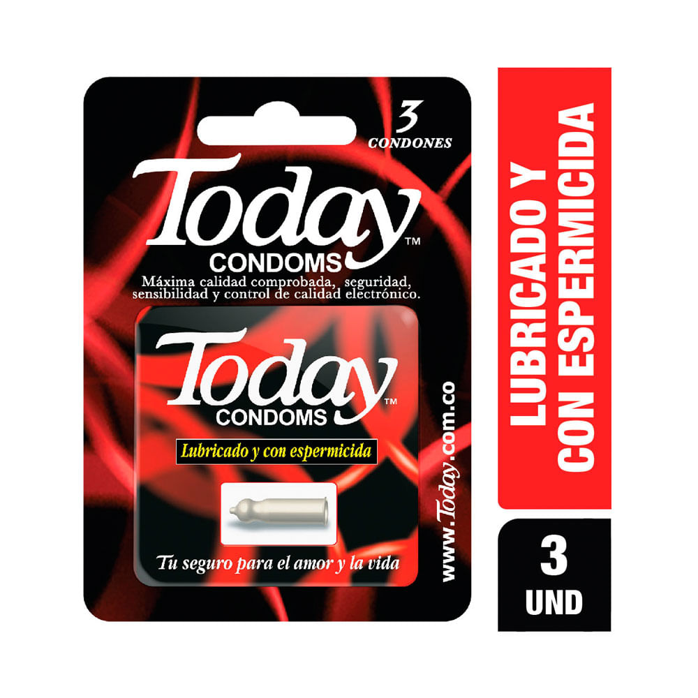 CONDON TODAY CON ESPERMICIDA PRESERVATIVOS X 3 UNDS - Farmacia Pasteur ...