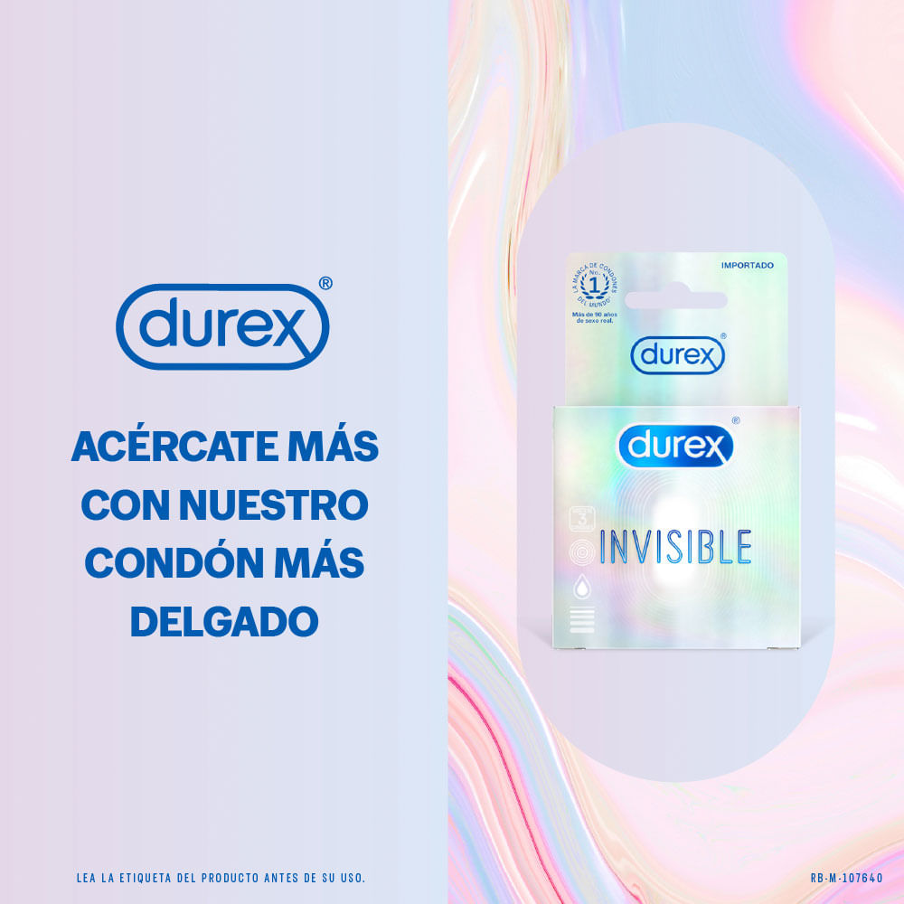 CONDON DUREX INVISIBLE - Farmacia Pasteur - Farmacias Pasteur