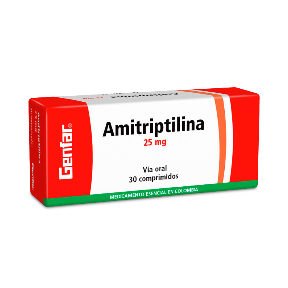 AMITRIPTILINA GENFAR TABLETAS 25 MG - Farmacia Pasteur - Farmacias Pasteur