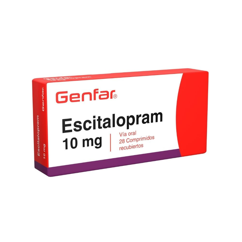 Escitalopram Genfar Tabletas 10 Mg Farmacia Pasteur Medicamentos Y