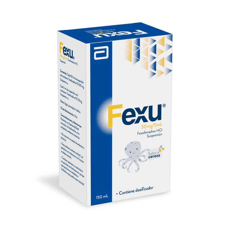 FEXU SUSPENSION 30 MG/5 ML CAJA 150 ML - Farmacia Pasteur ...