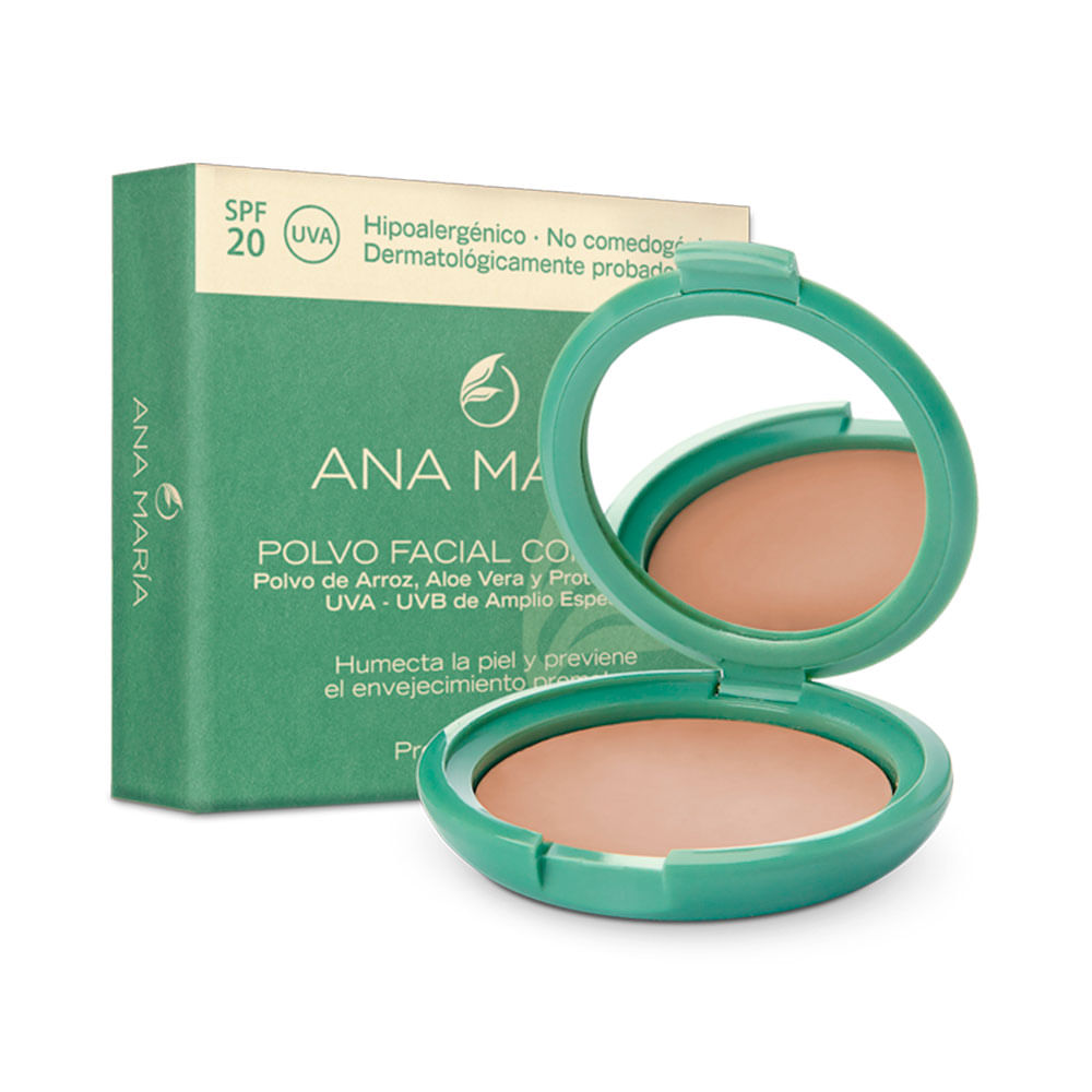 POLVO COMPACTO ANA MARIA MOCA #25 SPF 20 CAJA 15 G - Farmacia Pasteur ...
