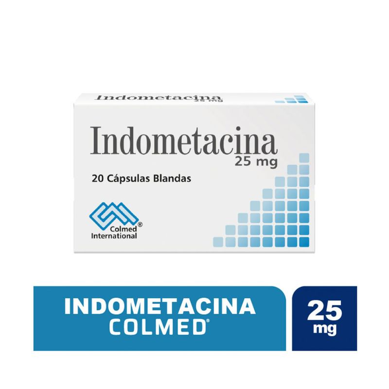 INDOMETACINA COLMED CAPSULAS 25 MG - Farmacia Pasteur - Medicamentos y ...