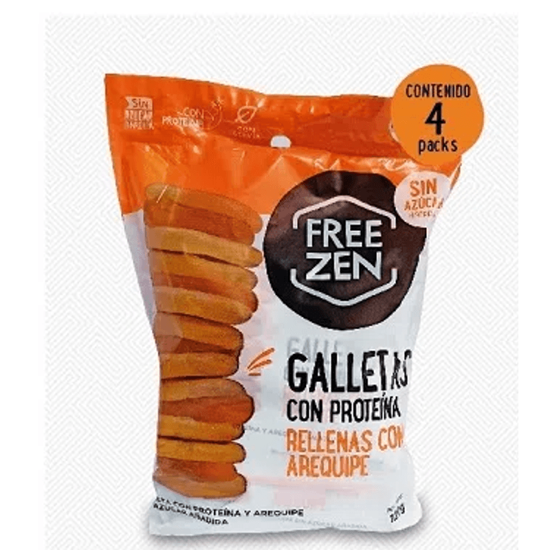 FREEZEN GALLETAS PACK X 4 AREQUIPE BOLSA 120 G - Farmacia Pasteur ...