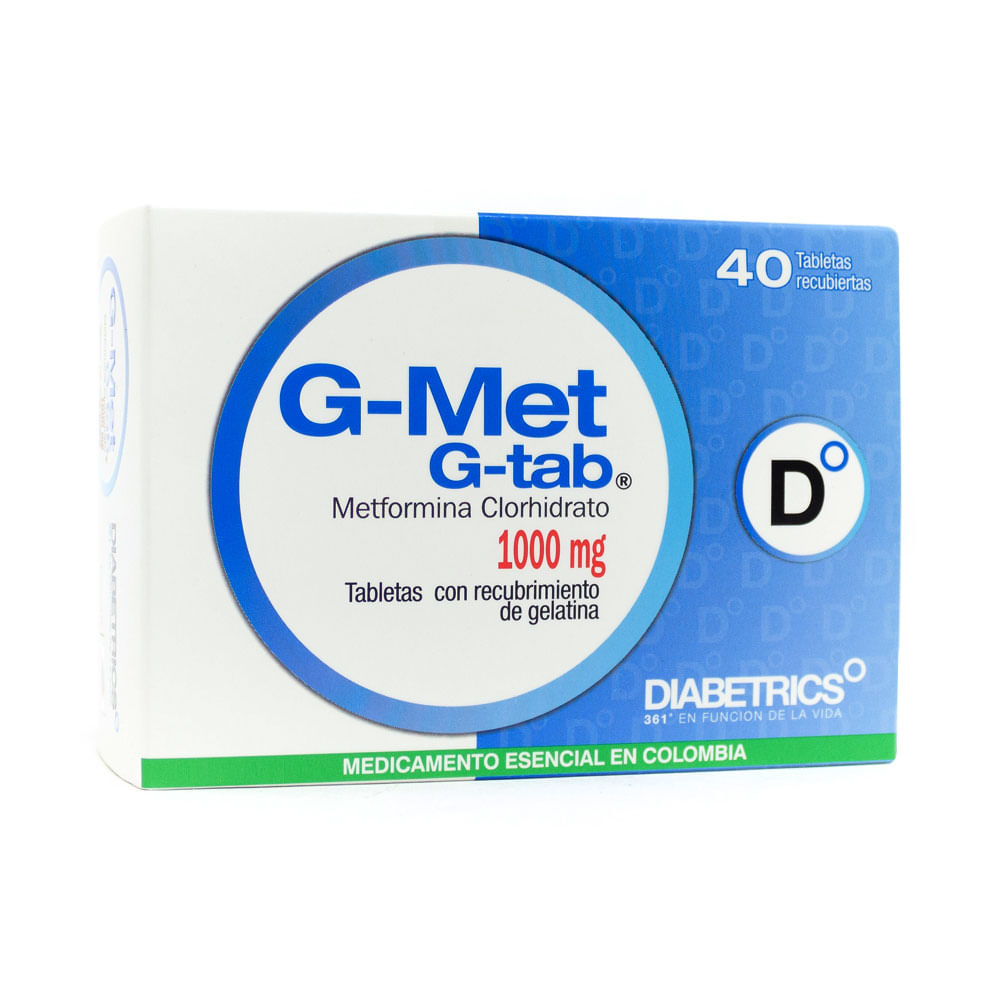 G-MET TABLETAS 1000 MG - Farmacia Pasteur - Farmacias Pasteur