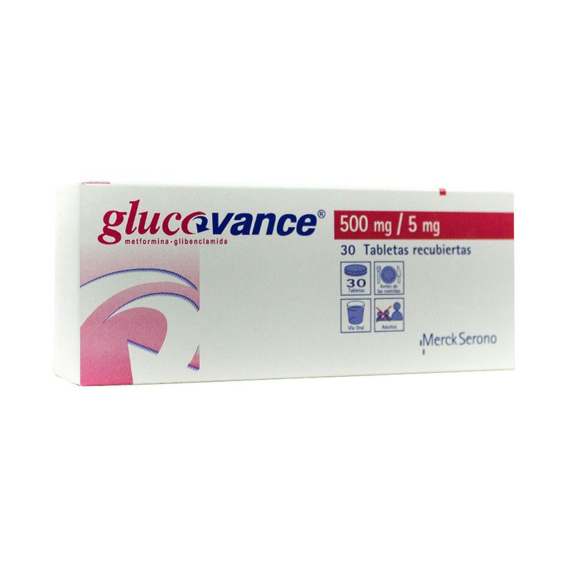 GLUCOVANCE TABLETAS 500/5 MG - Farmacia Pasteur - Medicamentos y ...
