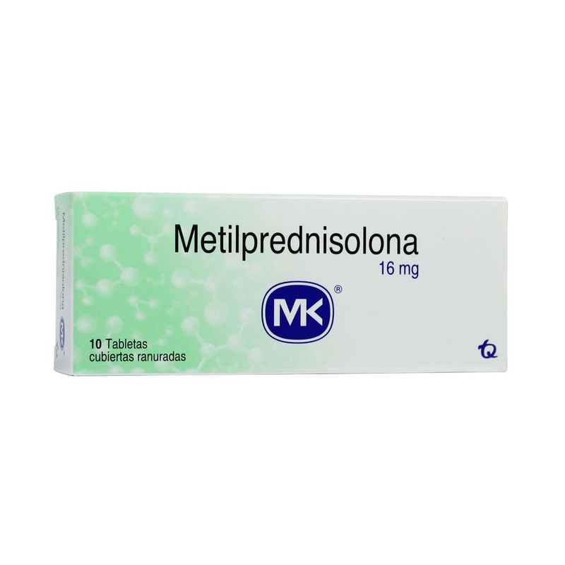 METILPREDNISOLONA MK TABLETAS 16 MG - Farmacia Pasteur - Medicamentos y ...