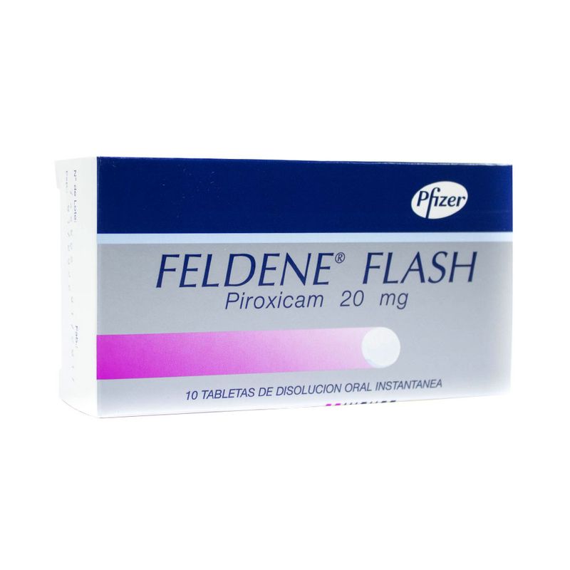 FELDENE FLASH TABLETAS 20 MG - Farmacia Pasteur - Medicamentos y ...