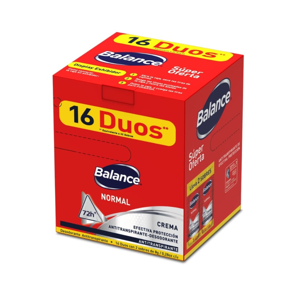 DESODORANTE CREMA BALANCE NORMAL DUO - Farmacia Pasteur - Medicamentos ...