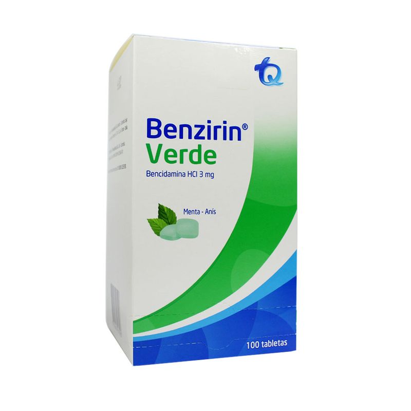 BENZIRIN VERDE T. MASTICABLES 3 MG MENTA-ANÍS - Farmacia Pasteur ...