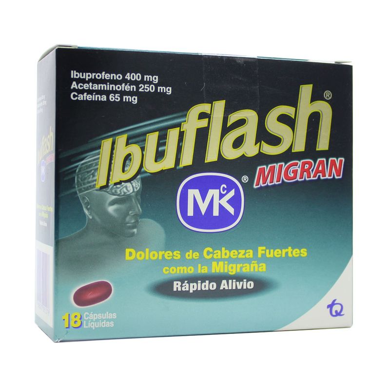 IBUFLASH MIGRAÑA+++ CAPSULAS - Farmacia Pasteur - Medicamentos y ...