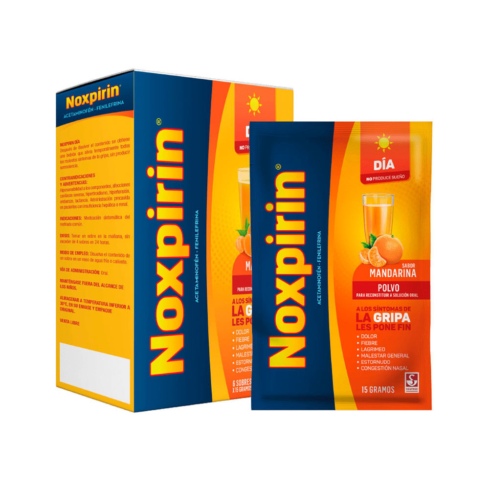 NOXPIRIN DIA POLVO MANDARINA - Farmacia Pasteur - Farmacias Pasteur