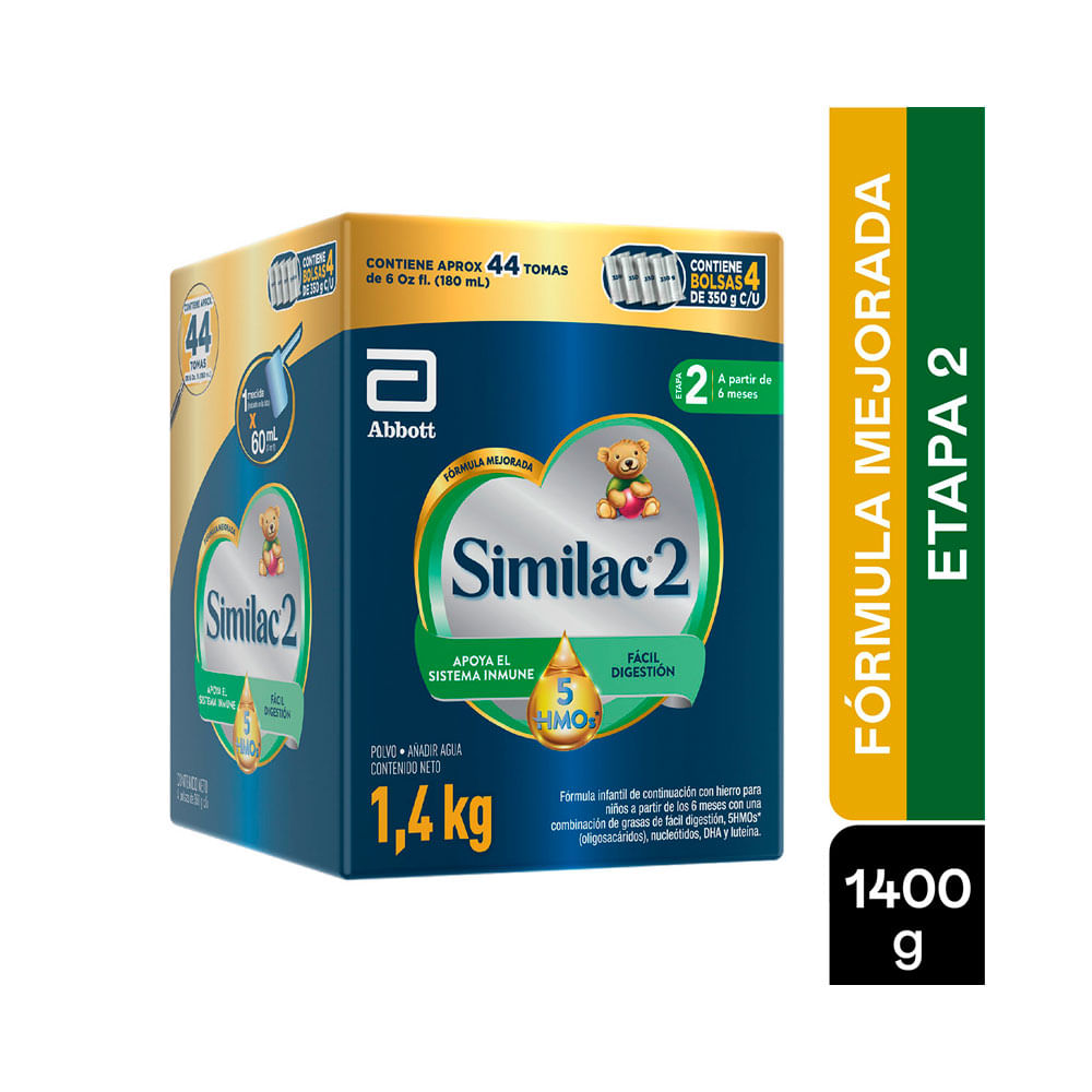 SIMILAC ETAPA 2 5HMOS LECHE CAJA 1400 G - Farmacia Pasteur - Farmacias ...
