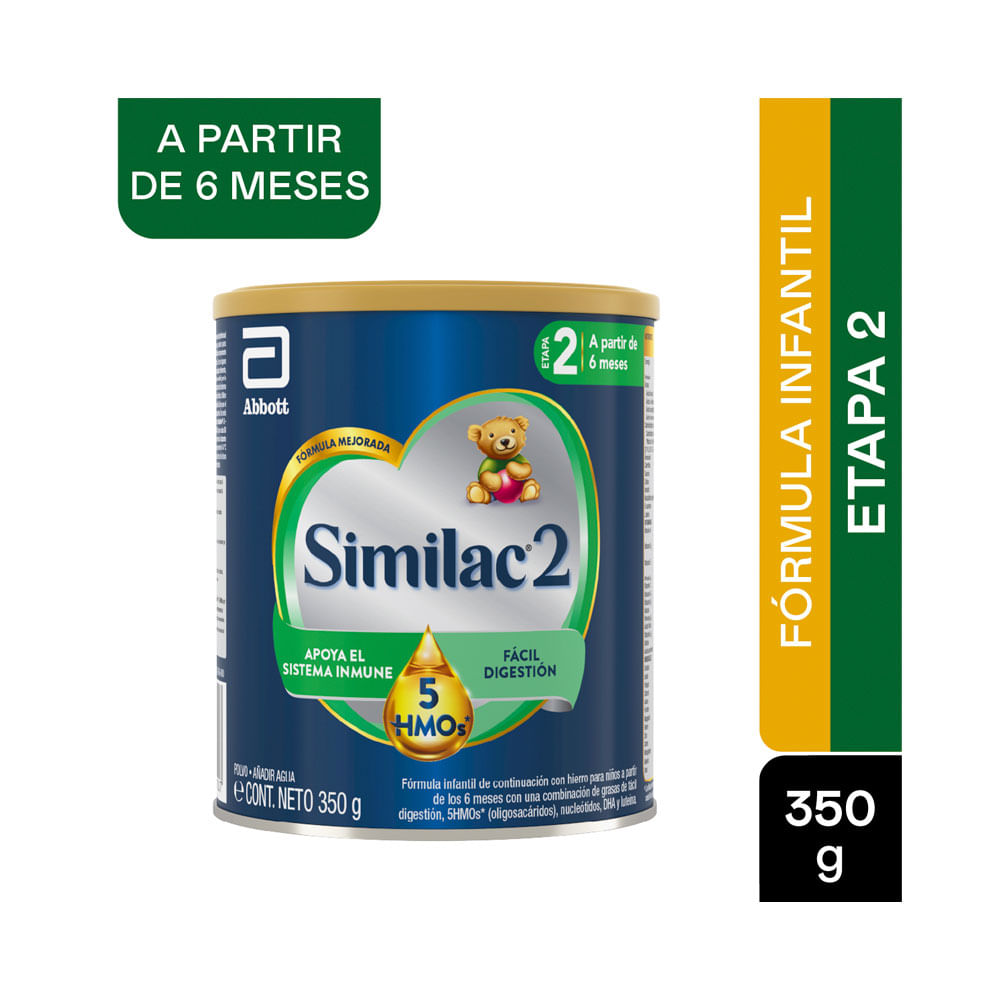 SIMILAC ETAPA 2 5HMOS LECHE POTE 350 G - Farmacia Pasteur ...