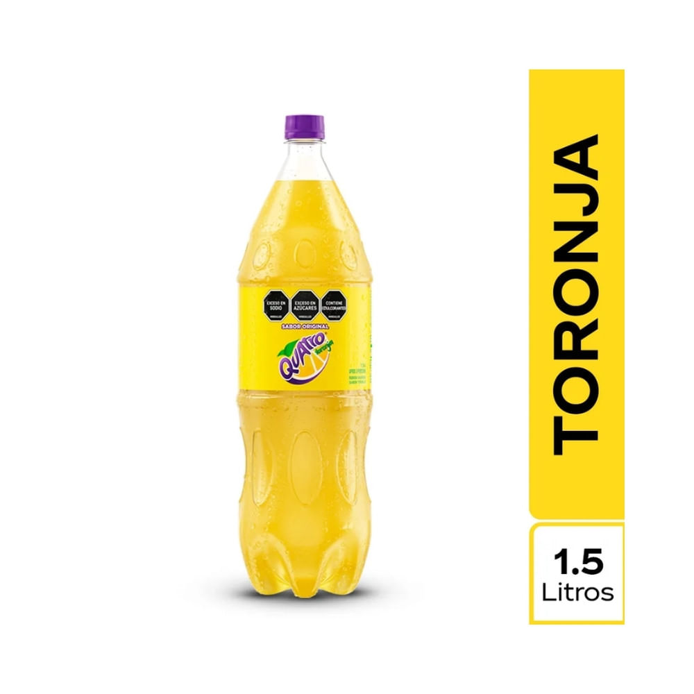 GASEOSA QUATRO TORONJA SABOR ORIGINAL BOTELLA 1.5 LITROS - Farmacia Pa ...