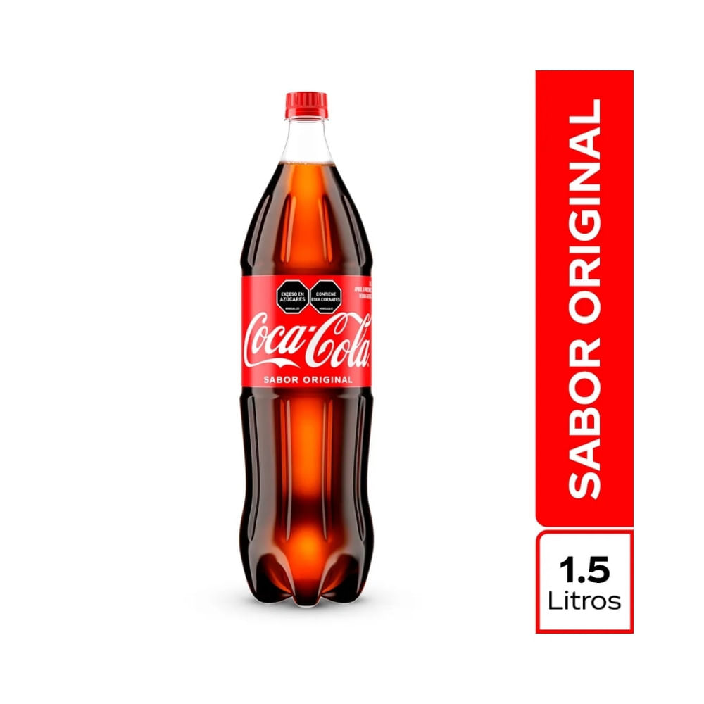 GASEOSA COCA-COLA SABOR ORIGINAL BOTELLA 1.5 LITROS - Farmacia Pasteur ...