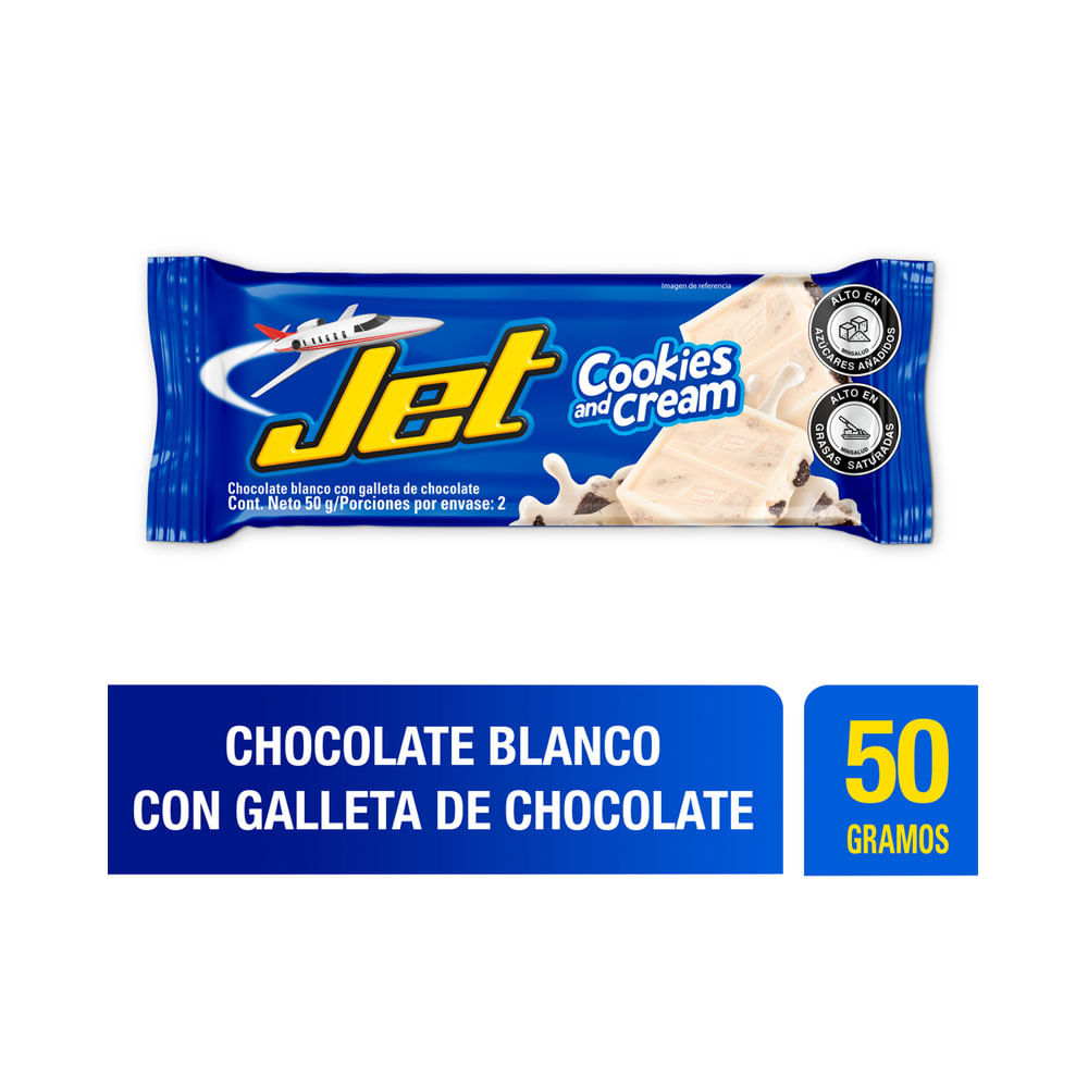 CHOCOLATINA JET COOKIES AND CREAM BOLSA 50 G - Farmacia Pasteur ...