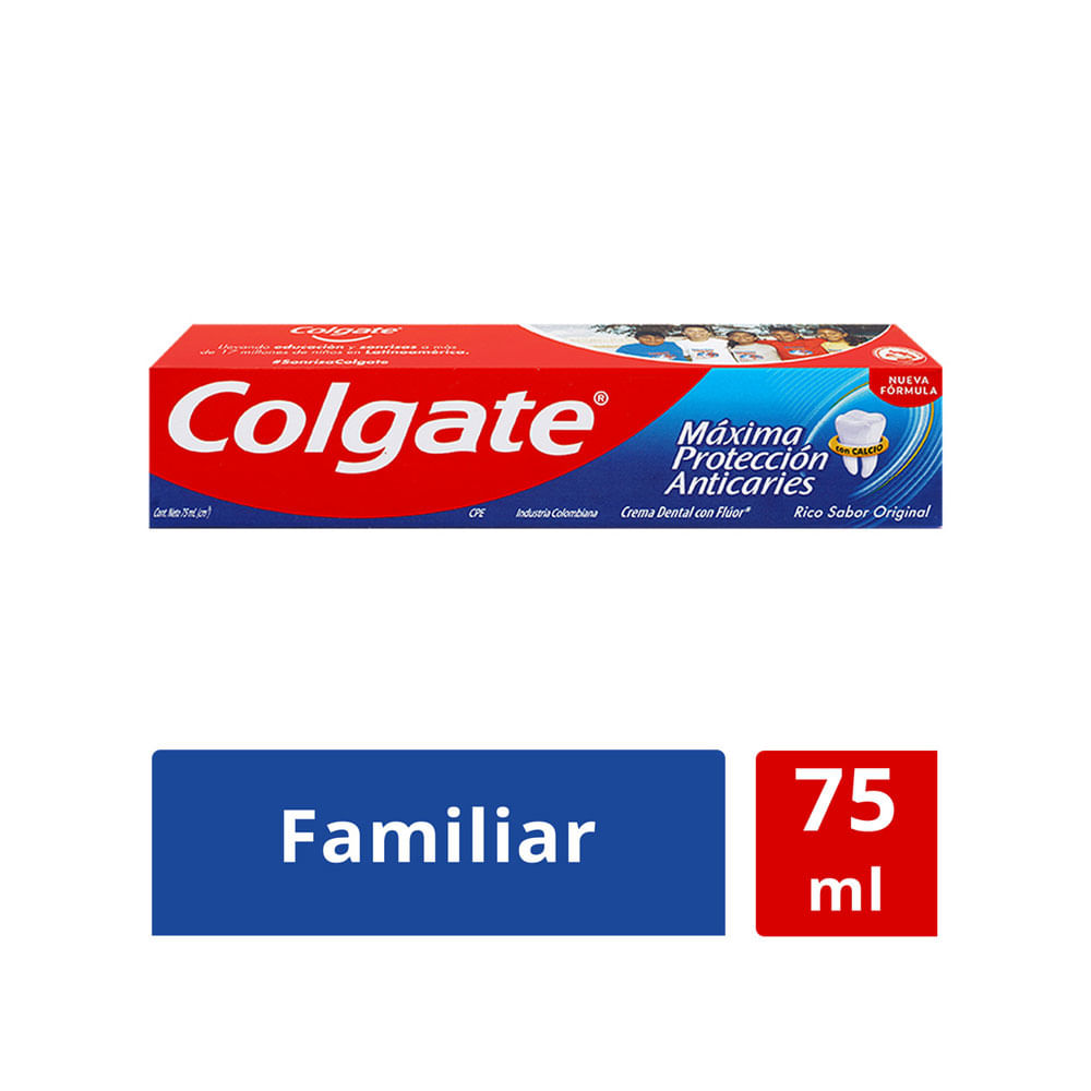 CREMA DENTAL COLGATE ORIGINAL CAJA 75 ML - Farmacia Pasteur ...