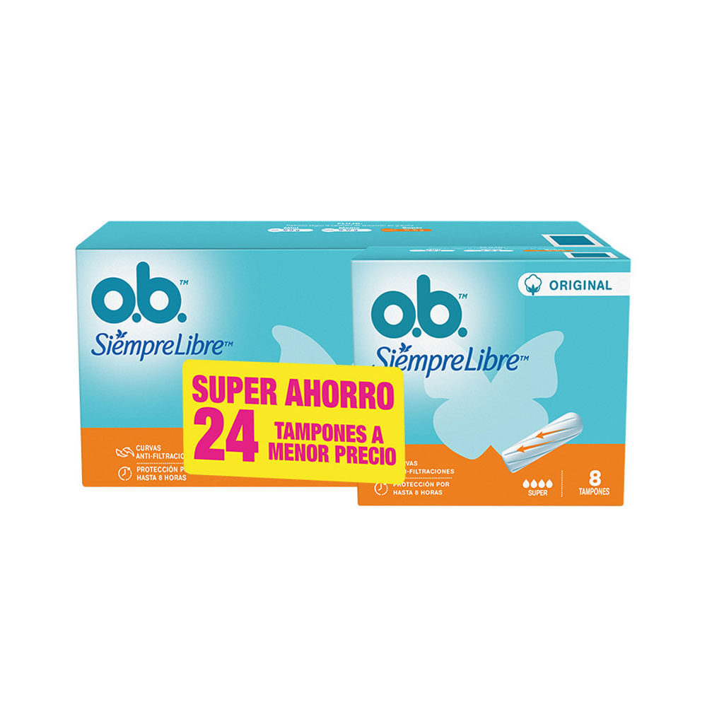TAMPONES OB ORIGINAL SUPER P.E CAJA 16+8 UNDS - Farmacia Pasteur ...