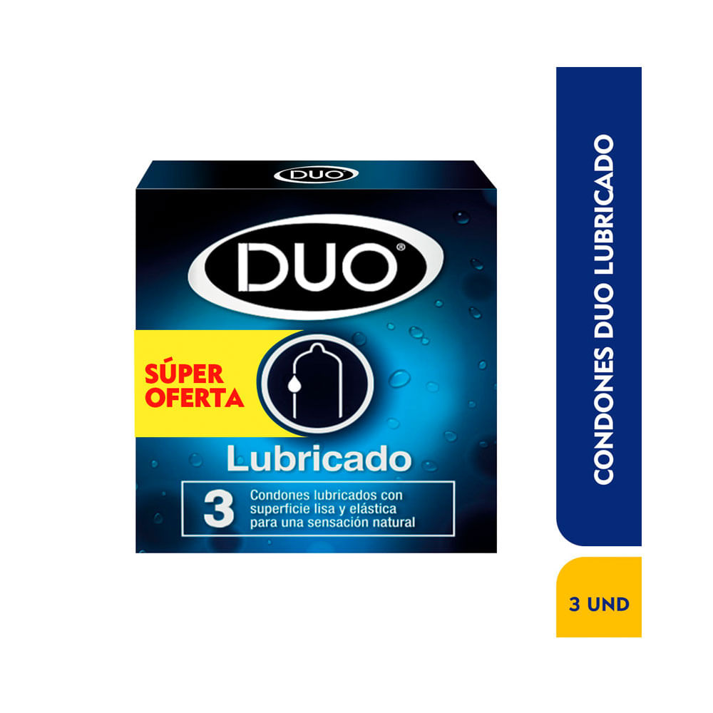 CONDON DUO LUBRICADO AZUL PRESERVATIVOS - Farmacia Pasteur - Farmacias ...