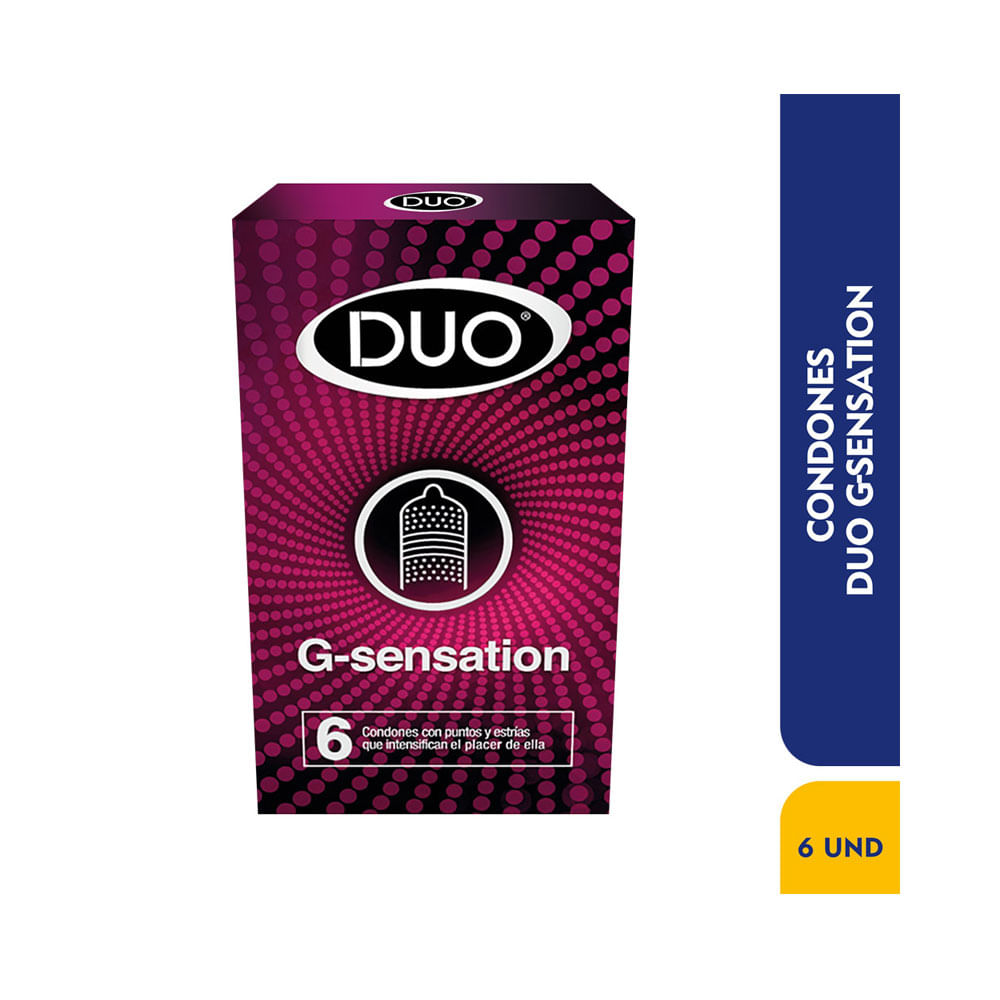 CONDON DUO G-SENSATION PRESERVATIVOS - Farmacia Pasteur - Medicamentos ...