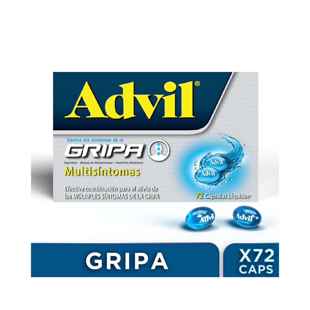 ADVIL GRIPA CAPSULAS - Farmacia Pasteur - Farmacias Pasteur