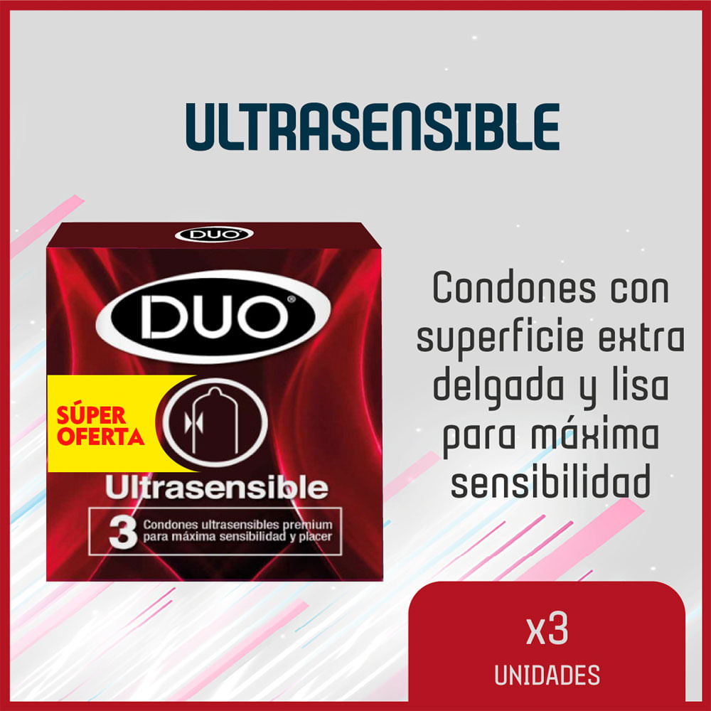 CONDON DUO ULTRASENSIBLE PRESERVATIVOS - Farmacia Pasteur ...