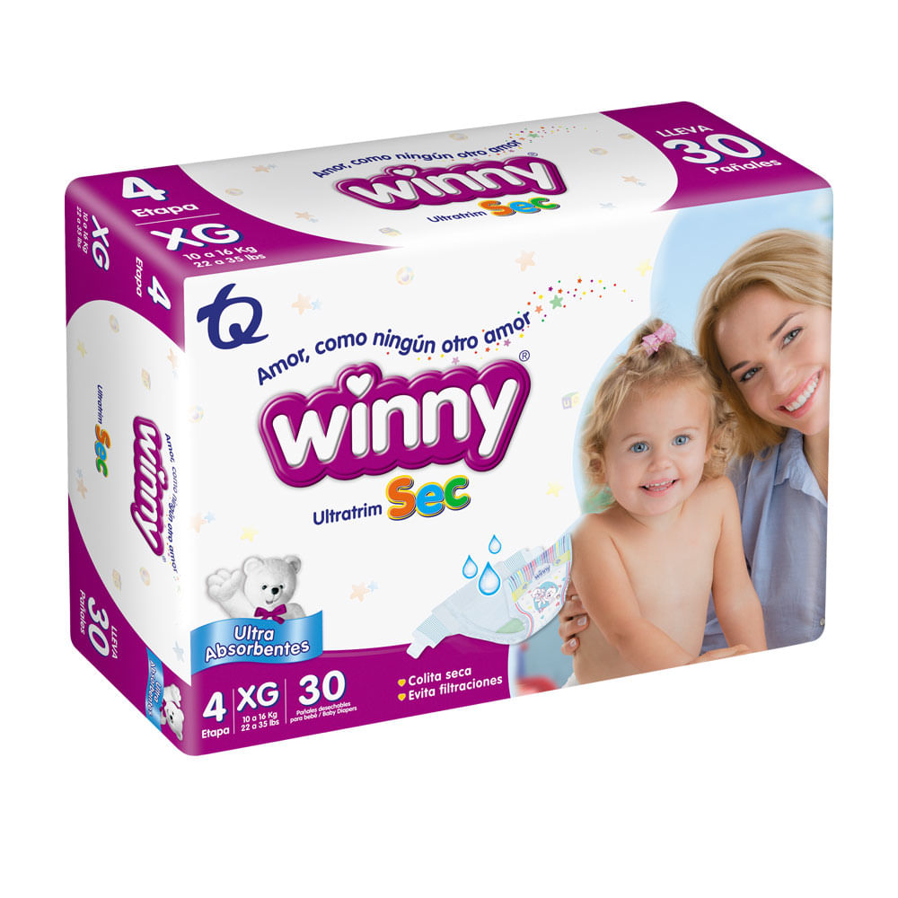 PAÑALES WINNY ULTRATRIM SEC ETAPA 4 - Farmacia Pasteur - Farmacias Pasteur