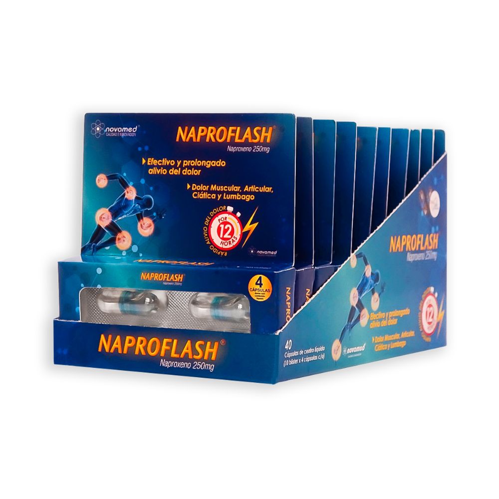 NAPROFLASH CAPSULA 250 MG - Farmacia Pasteur - Farmacias Pasteur