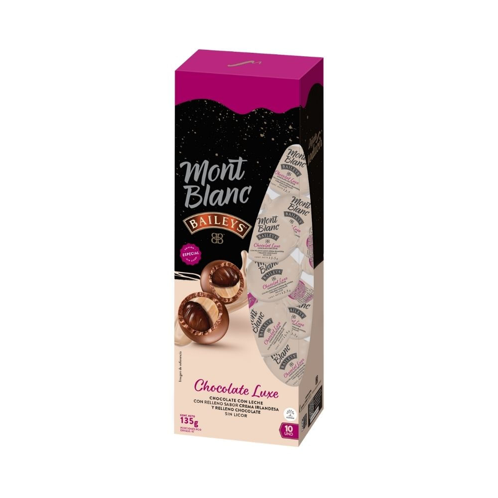 CHOCOLUXE MONT BLANC 135G CHOCOLATINA X 10 UNDS - Farmacia Pasteur ...
