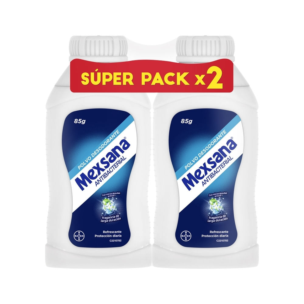 TALCO MEXSANA SUPERPACK 85G X 2 UNDS - Farmacia Pasteur - Farmacias Pasteur