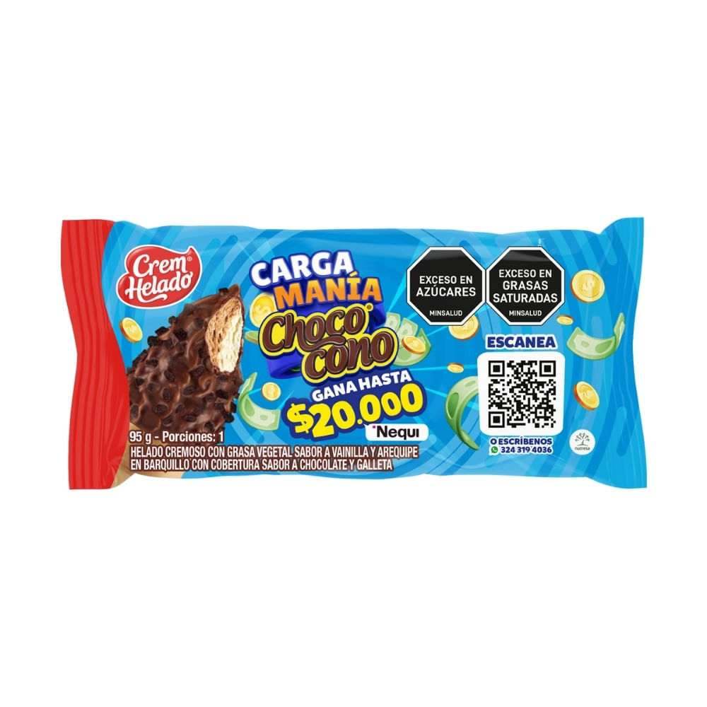 CHOCOCONO CREM HELADO FLOW BOLSA 95 G - Farmacia Pasteur - Farmacias ...