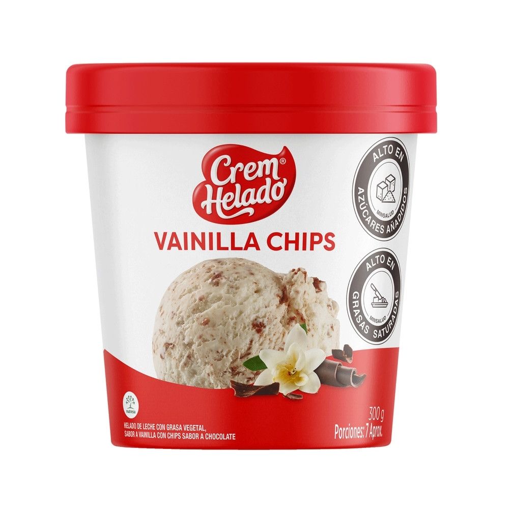 HELADO TRADICIONAL CREM HELADO VAINILLA CHIPS VASO 300 G - Farmacia Pa ...