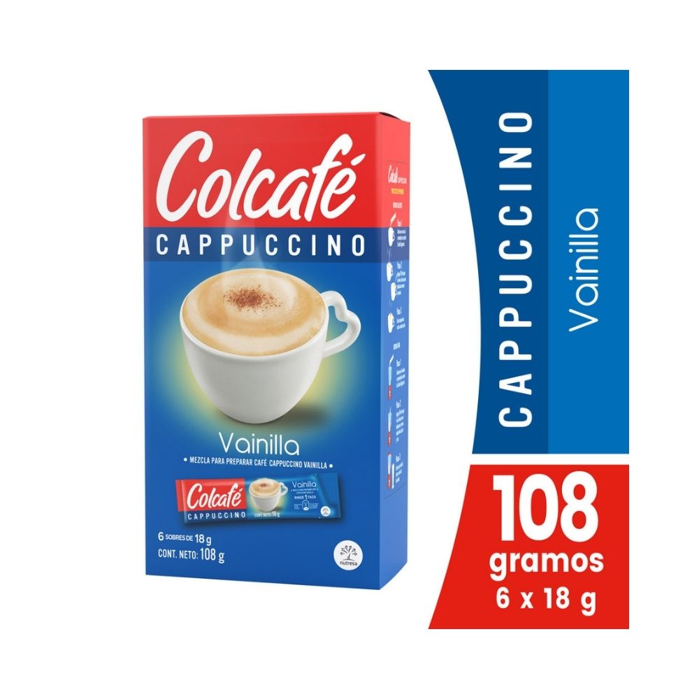 CAPPUCCINO COLCAFE 18 G CAFE INSTANTANEO VAINILLA - Farmacia Pasteur ...