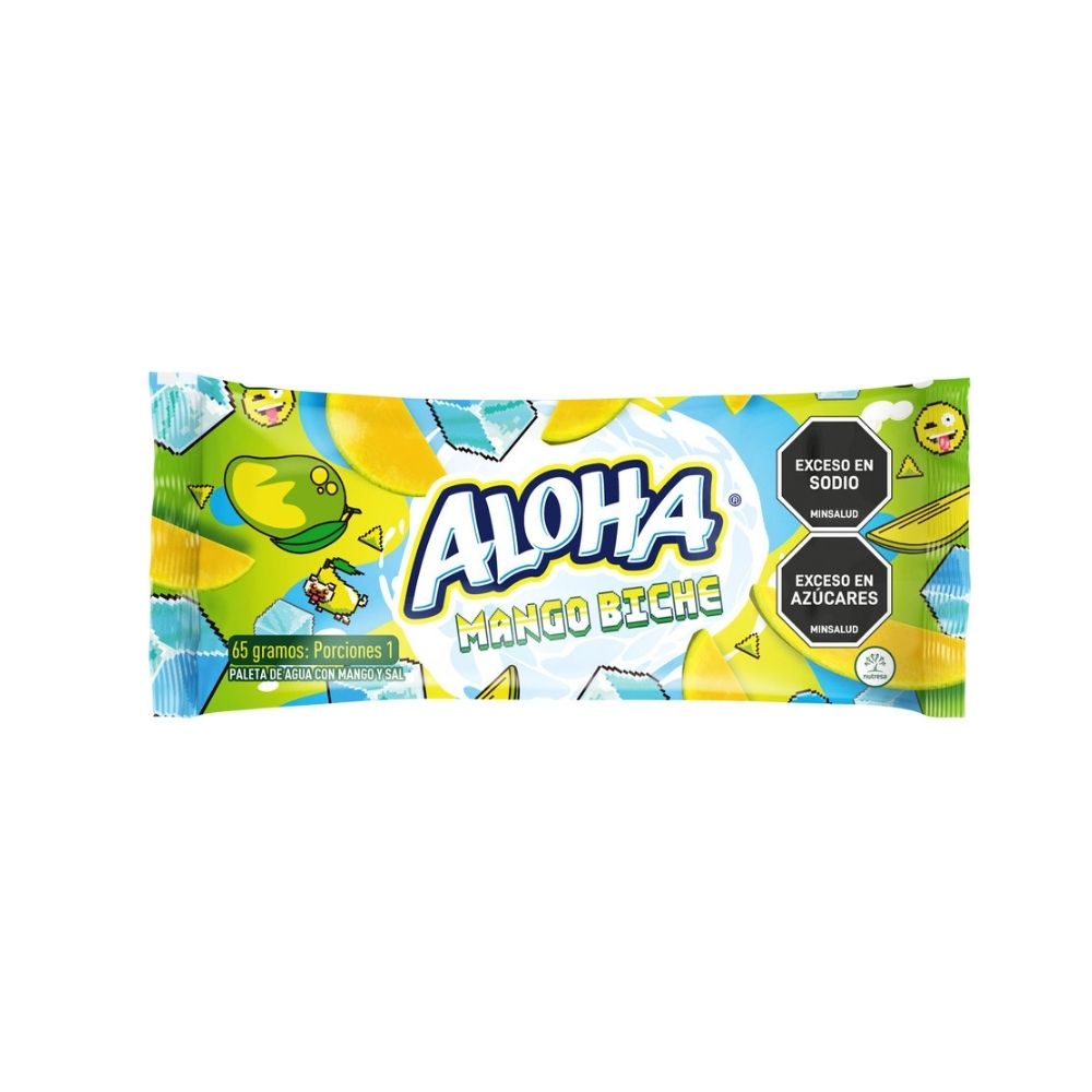 PALETA ALOHA CREM HELADO MANGO BICHE BOLSA 65 G - Farmacia Pasteur ...