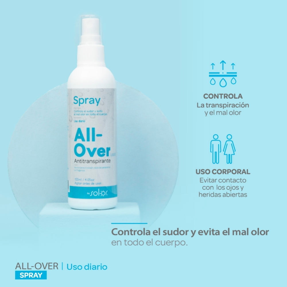 ALL-OVER SPRAY FRASCO 120 ML - Farmacia Pasteur - Farmacias Pasteur
